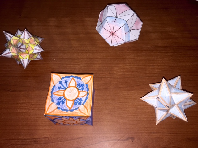 Introduction to 3-D with Polyhedron Nets and Islamic Design – Ashley Taplin